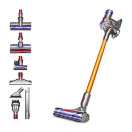 Dyson Akku-Hand-und Stielstaubsauger "V8 Absolute (Silber/Gelb)", gelb (silber, gelb), B:25cm H:125,6cm T:22,1cm, Akkusauger, Akku-Hand-und Stielstaubsauger