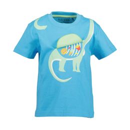 Kurzarmshirt Blue Seven, Jungen, Gr. 92, t&uuml;rkis orig, Single Jersey, Obermaterial: 100% Baumwolle, bedruckt, regular fit, Rundhals, Shirts Kurzarmshirt