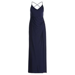 Abendkleid Vera Mont "Abendkleid figurbetont", Damen, Gr. 38, EURO, blau (night sky), 86% Polyamid PA. 14% Elasthan EL., Kleider Abendkleid