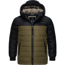 Winterjacke Ragwear "Winterjacke Coolio Blocks", Jungen, Gr. 128, schwarz, Obermaterial: 100% Polyester PES. Obermaterial: Futter: 100% Polyester PES. 100% Polyester PES., Jacken Winterjacke