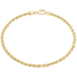 Armband Amor "2014700", gold (gelbgoldfarben), Armb&auml;nder, Damen, 19cm, Gelbgold 375, Armband, Made in Germany