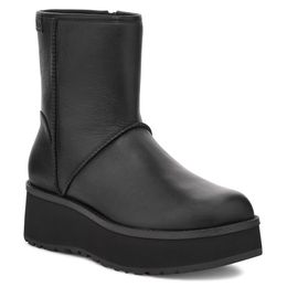 UGG Australia Plateaustiefelette UGG "CITYFUNC MID", Damen, Gr. 6 (37), schwarz, Leder, Schuhe Plateaustiefelette, Schlupfstiefel, Winterstiefel, Boots mit Innen-Rei&szlig;verschluss