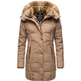 Wintermantel Marikoo "Wintermantel Lieblings Jacke", Damen, Gr. XS, grau (taupe), Obermaterial: 100% Polyester PES. Obermaterial: Futter: 100% Polyester PES. 100% Polyester PES., M&auml;ntel Wintermantel