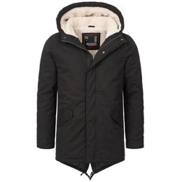 Winterjacke Alessandro Salvarini "A. Salvarini Herren Winter Parka AS138", Herren, Gr. XL, schwarz, Obermaterial: 100% Baumwolle CO., Jacken Winterjacke