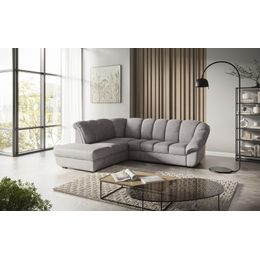 Ecksofa COTTA "Mado, Breite 260 cm", dunkelgrau, B:260cm H:88cm T:104cm, 100% POLYESTER (PES), Sofas, Ecksofa, verschiedene Sofas individuell kombinierbar
