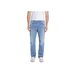 Comfort-fit-Jeans Replay "Jeans Indigo 1er Pack", Herren, Gr. 33, N-Gr, blau (hellblau), Obermaterial: 99% Baumwolle CO. 1% Elasthan EL., Jeans Comfort-fit-Jeans
