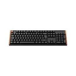 K10 HE, Gaming-Tastatur schwarz/holz, DE-Layout, Gateron Double-Rail Magnetic Nebula, Hot-Swap, Aluminiumrahmen, RGB