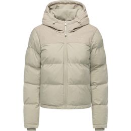 Steppjacke Ragwear "Steppjacke Amazze", Damen, Gr. L, beige (bone25), Obermaterial: 100% Polyester PES. 100% Baumwolle CO. Obermaterial: Futter: 100% Polyester PES. 100% Polyester PES., Jacken Steppjacke