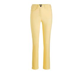 Regular-fit-Jeans GOLDNER "Kurzgr&ouml;&szlig;e Damen Jeans Slim Fit LOUISA, Stretch", Damen, Gr. 22, K-Gr, gelb, Obermaterial: 70% Baumwolle CO. 27% Polyester PES. 3% Elasthan EL., Jeans Regular-fit-Jeans