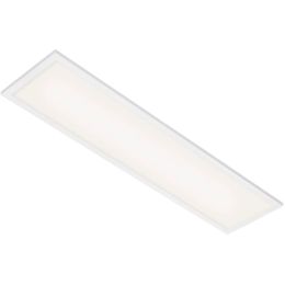Briloner Leuchten LED Panel "7067016 Simple", wei&szlig;, Leuchten, Deckenlampe, 100x25x6cm, Wei&szlig;, 22W, Wohnzimmer, Schlafzimmer, K&uuml;che, LED Panel