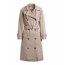 Trenchcoat Khujo "Trenchcoat Enza", Damen, Gr. S, braun (latte braun), Obermaterial: 100% Baumwolle CO., M&auml;ntel Trenchcoat