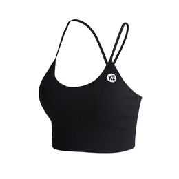 Sporttop YEAZ "Top CHARM", Damen, Gr. L, schwarz, Obermaterial: 87% Nylon NY. 13% Elasthan EL., Tops Sporttop