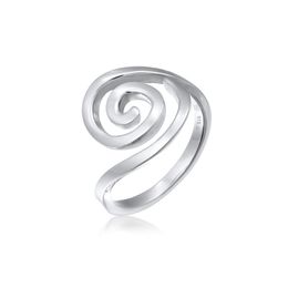 Silberring Elli "Ring Spirale Organic Modern 925 Silber" Gr. 56, silber, Fingerringe, Damen, 56, Silber 925 (Sterlingsilber), Silberring