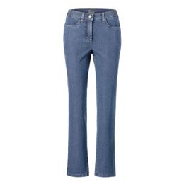 Regular-fit-Jeans GOLDNER "Kurzgr&ouml;&szlig;e Klassische Jeanshose ANNA", Damen, Gr. 20, K-Gr, blau (hellblau), Obermaterial: 78% Baumwolle CO. 20% Polyester PES. 2% Elasthan EL., Jeans Regular-fit-Jeans