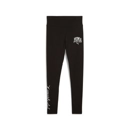 Leggings Puma "CLASS HIGH-WAIST LEGGINGS", Damen, Gr. S, N-Gr, schwarz (Puma schwarz), Jersey, Obermaterial: 95% Baumwolle, 5% Elasthan, unifarben, schmal normal, Hosen Leggings, sportlicher Look, f&uuml;r Training und Alltag, elastischer Bund