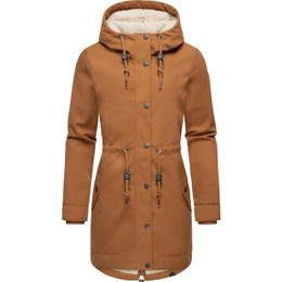 Parka Ragwear "Kurzmantel Canny Canvas", Damen, Gr. S, braun (braun sugar), Obermaterial: 100% Polyester PES. Obermaterial: Futter: 100% Polyester PES. 100% Polyester PES., Jacken Parka