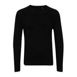 Rundhalspullover Casual Friday "Strickrundhalspullov CFKarlo", Herren, Gr. XXL, schwarz (anthrazit schwarz), Obermaterial: 100% Baumwolle CO., Pullover Rundhalspullover