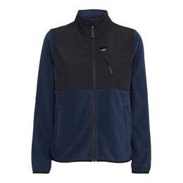Fleecejacke North Bend "Fleecejacke NBDelia W", Damen, Gr. 40, blau (navy blazer), Obermaterial: 100% Polyester PES., regular fit normal, Jacken Fleecejacke
