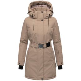 Wintermantel Navahoo "Wintermantel Frostkuss 14", Damen, Gr. M, beige (taupe grau), Obermaterial: 100% Polyester PES. Obermaterial: Futter: 100% Polyester PES. 100% Polyester PES., M&auml;ntel Wintermantel