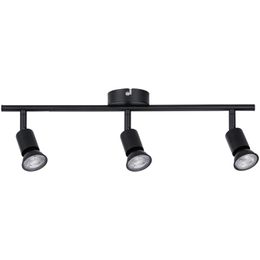 Paulmann LED Deckenleuchte "Carolina", schwarz, 3, H: 12,4cm, 1 Stk., Leuchten, GU10, LED Deckenleuchte