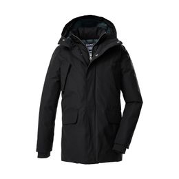 Parka Killtec "KOW 234 BYS PRK", Jungen, Gr. 140, schwarz, Obermaterial: 88% Polyester, 12% Baumwolle;Futter: 100% Polyester;F&uuml;llung: 100% Polyester, Jacken Parka, Wind- und wasserdichter Kinderparka mit 10.000 mm Wassers&auml;ule