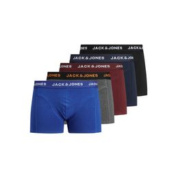 Jack & Jones Trunk JACK & JONES "JACBLACK eng anliegend, bequem mit elastischem Bund", Damen, Gr. S, 5 Stk., schwarz, Jersey, Obermaterial: 95% Baumwolle, 5% Elasthan, meliert, unifarben, eng, Unterhosen Trunk, unifarben & meliert, Baumwollmischung, elastisches B&uuml;ndchen