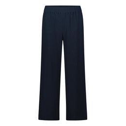 Culotte Betty Barclay "Culotte mit Gummizug", Damen, Gr. 36, EURO, blau (dunkelblau), Obermaterial: 99% Polyester PES. 1% Elasthan EL., Hosen Culotte