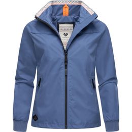 Outdoorjacke Ragwear "&Uuml;bergangsjacke Apola", Damen, Gr. L, blau (indigo blau), Obermaterial: 100% Polyester PES. Obermaterial: Futter: 100% Polyester PES., Jacken Outdoorjacke
