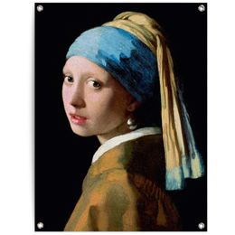 Poster Reinders "Das M&auml;dchen mit dem Perlenohrring", gelb (farbe bild(er): gelb), B:60cm H:80cm T:0,1cm, Leinwand, Bilder, Poster