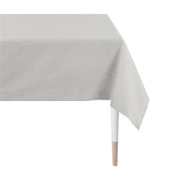 Tischdecke Apelt "3800", grau (hellgrau), B:200cm L:140cm, Baumwolle, Polyester, Tischdecken, Tischdecke, Outdoorstoff