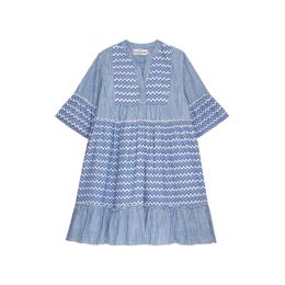Sommerkleid DANAMADE "DANAMADE Dresses DRUNA for MOM", Damen, Gr. M, EURO, blau, Obermaterial: 60% Baumwolle, 40% Polyester; Futter: 100% Baumwolle, Kleider Sommerkleid