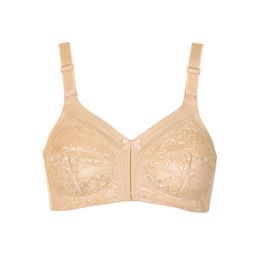 B&uuml;gelloser BH LISCA "BH ohne B&uuml;gel Sabina", Damen, Gr. 90, Cup E, beige, Stoff, Obermaterial: 85% Polyamid PA. 15% Elasthan EL., BHs B&uuml;gelloser BH