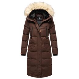 Winterjacke Marikoo "Marikoo Schneesternchen Damen Winter Steppjacke B890", Damen, Gr. XS, braun (schwarz choco), Obermaterial: 100% Polyester PES., Jacken Winterjacke