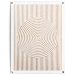 Poster Reinders "Sandkreise", beige (farbe bild(er): beige), B:60cm H:80cm T:0,1cm, Leinwand, Bilder, Poster, Outdoor f&uuml;r Garten oder Balkon