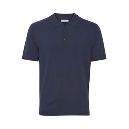 Poloshirt Casual Friday "Poloshirt CFKarl", Herren, Gr. M, blau (schwarz navy), Obermaterial: 80% Viskose LENZING ECOVERO CV LenzEcov. 20% Nylon NY., Shirts Poloshirt