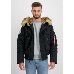 Winterjacke Alpha Industries "Polar Jacket SV", Herren, Gr. L, schwarz, Obermaterial: 53% Nylon, 47% Polyester; Futter: 100% Nylon; F&uuml;llung: 100% Polyester, Jacken Winterjacke