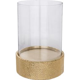 Kerzenhalter EGLO LIVING "KANMAW Windlicht - dekorative Kerze - Brass Chic", messing, klar, Glas, Metall, Kerzenhalter, Kerzenhalter, Deko wohnlich f&uuml;r Wohnzimmer, Schlafzimmer, Flur oder Arbeitszimmer