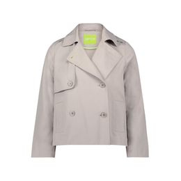 Kurzblazer Cartoon "Kurztrench mit Taschen", Damen, Gr. 40, beige (taupe), Obermaterial: 52% Lyocell CLY. 48% Baumwolle CO., Blazer Kurzblazer
