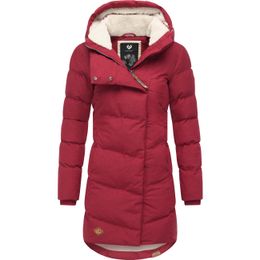 Wintermantel Ragwear "Wintermantel Pavla", Damen, Gr. XL, rot (dunkelrot25), Obermaterial: 100% Polyester PES. Obermaterial: Futter: 100% Polyester PES. 100% Polyester PES., M&auml;ntel Wintermantel