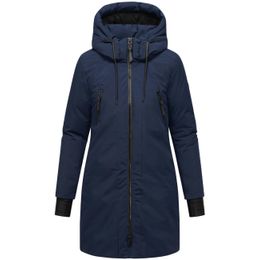 Wintermantel Navahoo "Wintermantel Winterzart 14", Damen, Gr. XXL, blau (navy), Obermaterial: 100% Polyester PES. Obermaterial: Futter: 100% Polyester PES. 100% Polyester PES., M&auml;ntel Wintermantel