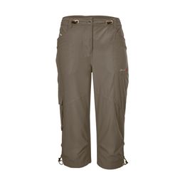 G.I.G.A. by Killtec 3/4-Hose "GS 31 WMN PNTS", Damen, Gr. 48, Normalgr&ouml;&szlig;en, braun (schlamm), Obermaterial: 92% Polyester, 8% Elasthan;Futter: 90% Polyester, 10% Baumwolle, G.I.G.A. DX BY KILLTEC, Hosen 3/4-Hose, Schnelltrocknende Caprihose mit verstellbaren Kordelz&uuml;gen