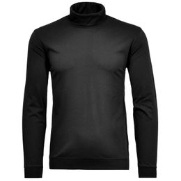 Langarmshirt Ragman, Herren, Gr. S, schwarz, Jersey, Baumwolle, regular fit, Rundhals, Shirts Langarmshirt