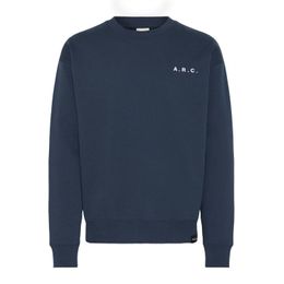 !Solid Longpullover SOLID "Sweatshirt SDHannes", Herren, Gr. M, blau (insignia blau), Obermaterial: 60% Baumwolle CO. 40% Polyester PES., Sweatshirts Longpullover