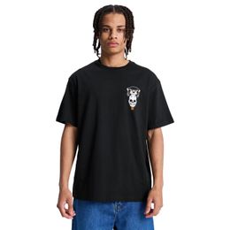 T-Shirt DC Shoes "DC Tiger Bite", Herren, Gr. S, schwarz, Obermaterial: 75% Walkfrottier, 25% Walkfrottier;, Shirts T-Shirt