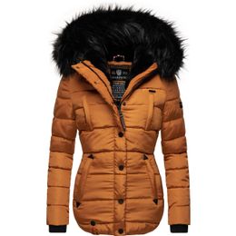 Steppjacke Marikoo "Steppjacke Lotusbl&uuml;te", Damen, Gr. S, braun (rusty cinnamon), Obermaterial: 100% Polyester PES. Obermaterial: Futter: 100% Polyester PES. 100% Polyester PES., Jacken Steppjacke