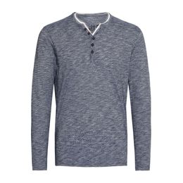 !Solid Longsleeve SOLID "Longsleeve SDBelagos", Herren, Gr. L, blau (insignia b), Obermaterial: 100% Baumwolle CO., Shirts Longsleeve