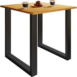 Esstisch Vcm "Premium Holz Esstisch K&uuml;chentisch Xona U 140x50", braun (schwarz, buche), B:140cm T:50cm, Tische, Esstisch