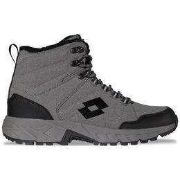 Outdoorschuh Lotto, Herren, Gr. 46, grau, schwarz, Kunstfaser, Synthetik, mehrfarbig, Schuhe Outdoorschuh, - mit w&auml;rmendem Innenfutter
