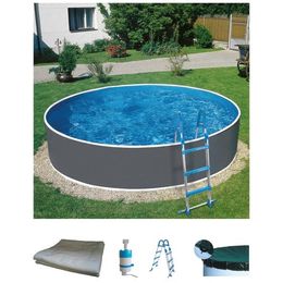 Rundpool MY POOL BWT "HYPE 2", grau, H:90cm &Oslash;:360cm, Schwimmbecken, Rundpool, in verschiedenen Gr&ouml;&szlig;en