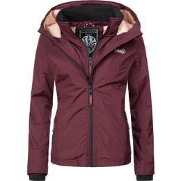 Outdoorjacke Marikoo "&Uuml;bergangsjacke Erdbeere", Damen, Gr. S, rot (weinrot), Obermaterial: 100% Polyester PES. Obermaterial: Futter: 100% Polyester PES. 100% Polyester PES., Jacken Outdoorjacke